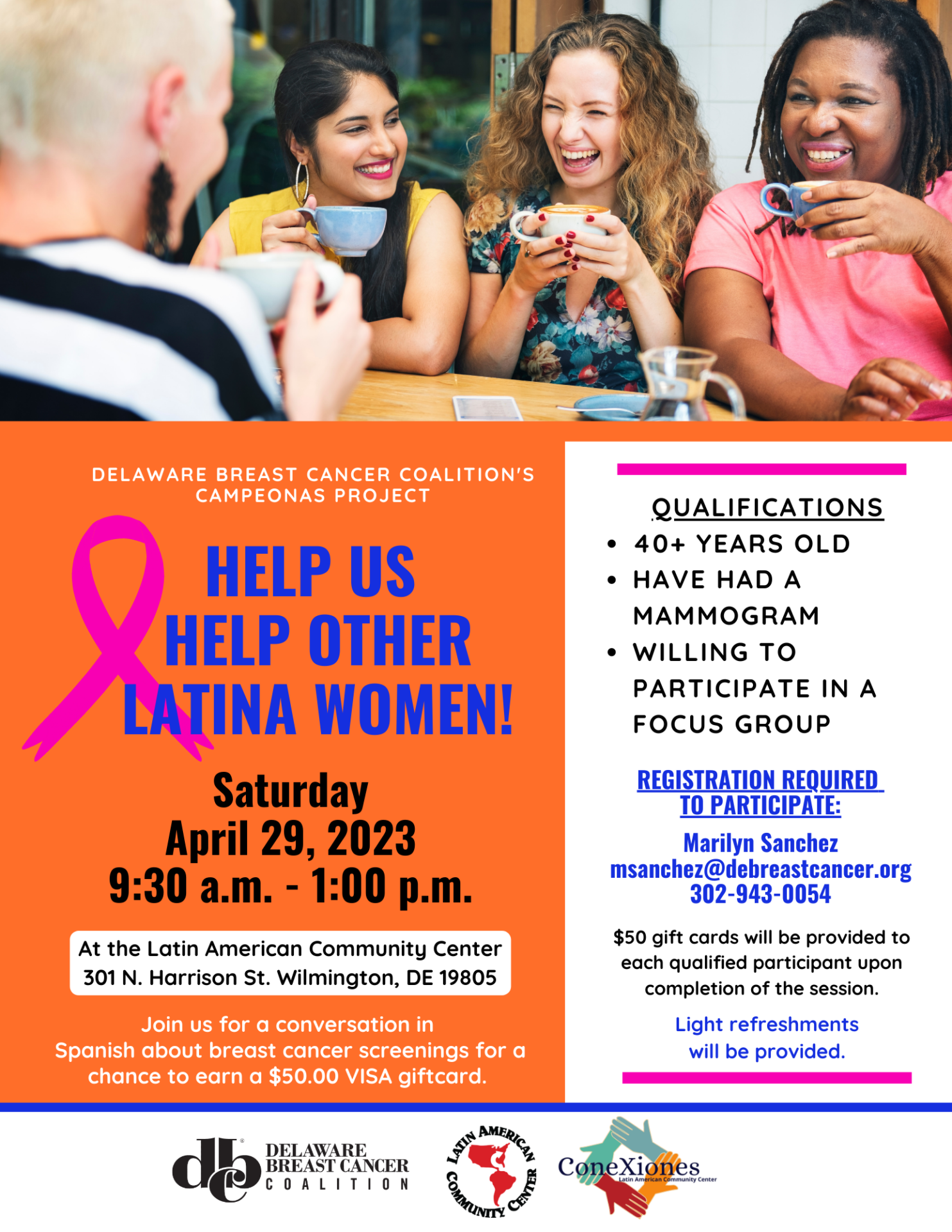 Campeonas Focus Group for Latina women who have a had a mammogram ...