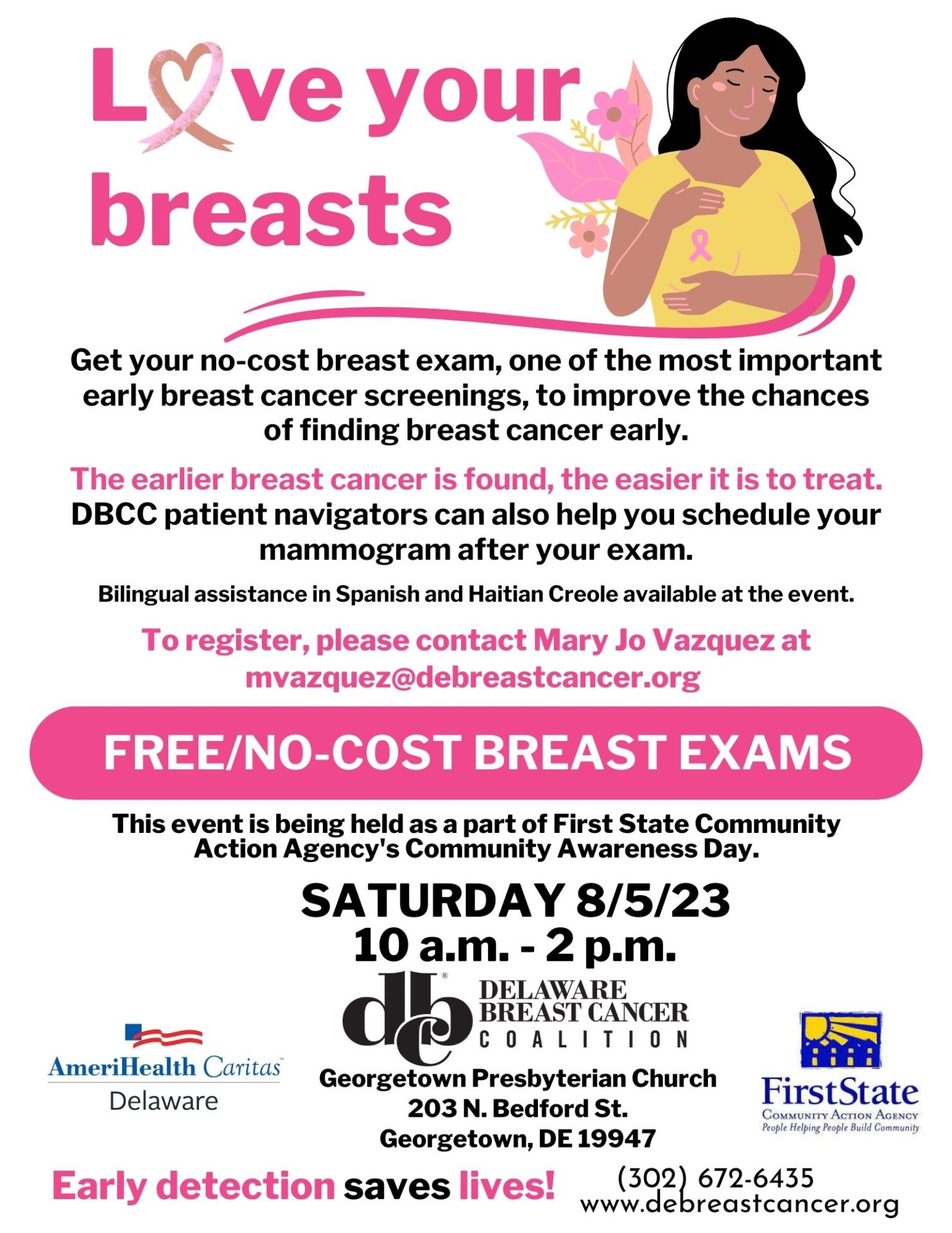 Love Your Breasts – Free No Cost Breast Exam Event! – Delaware Breast ...