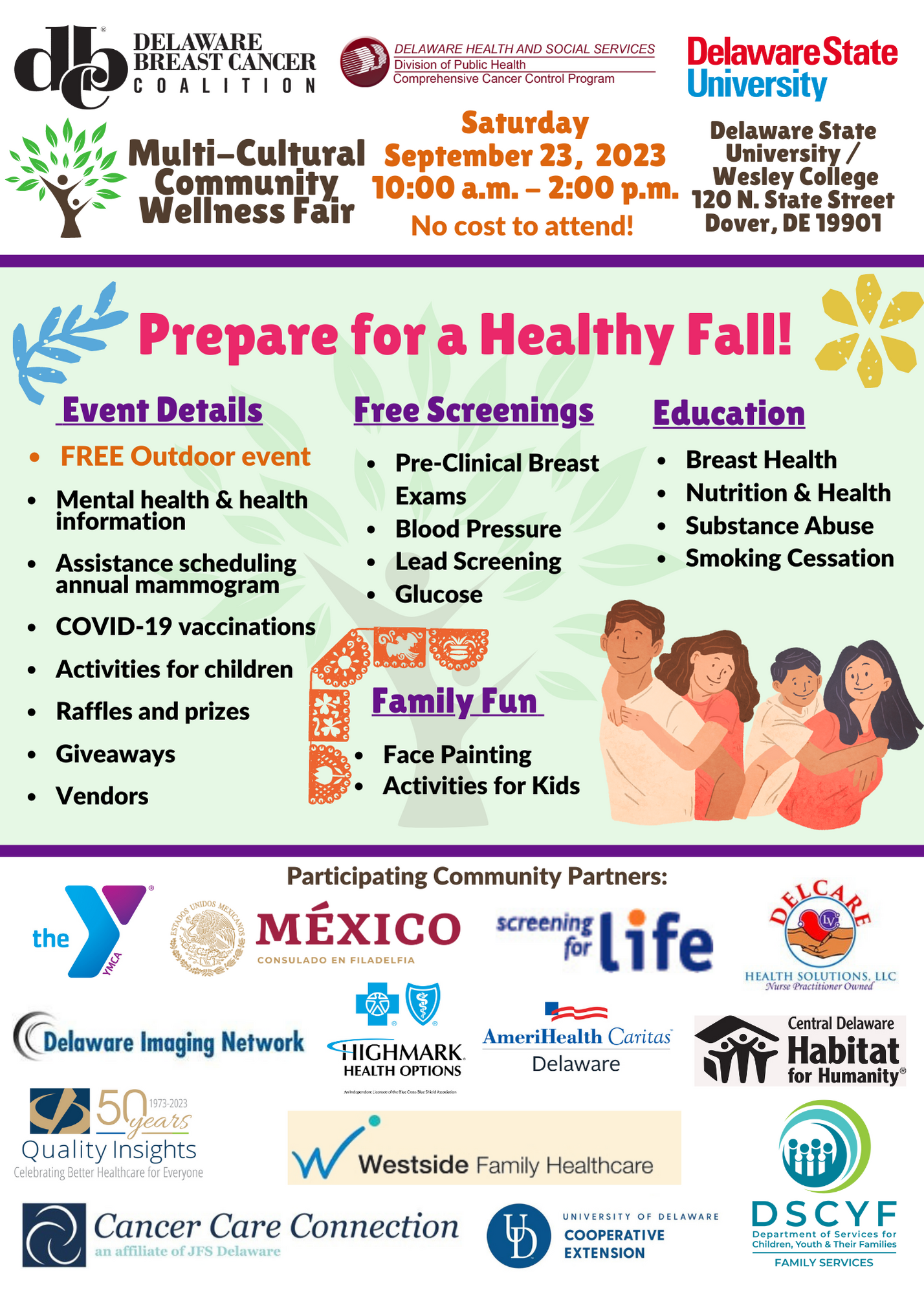 Multi-Cultural Community Wellness Fair at DSU – Delaware Breast Cancer ...