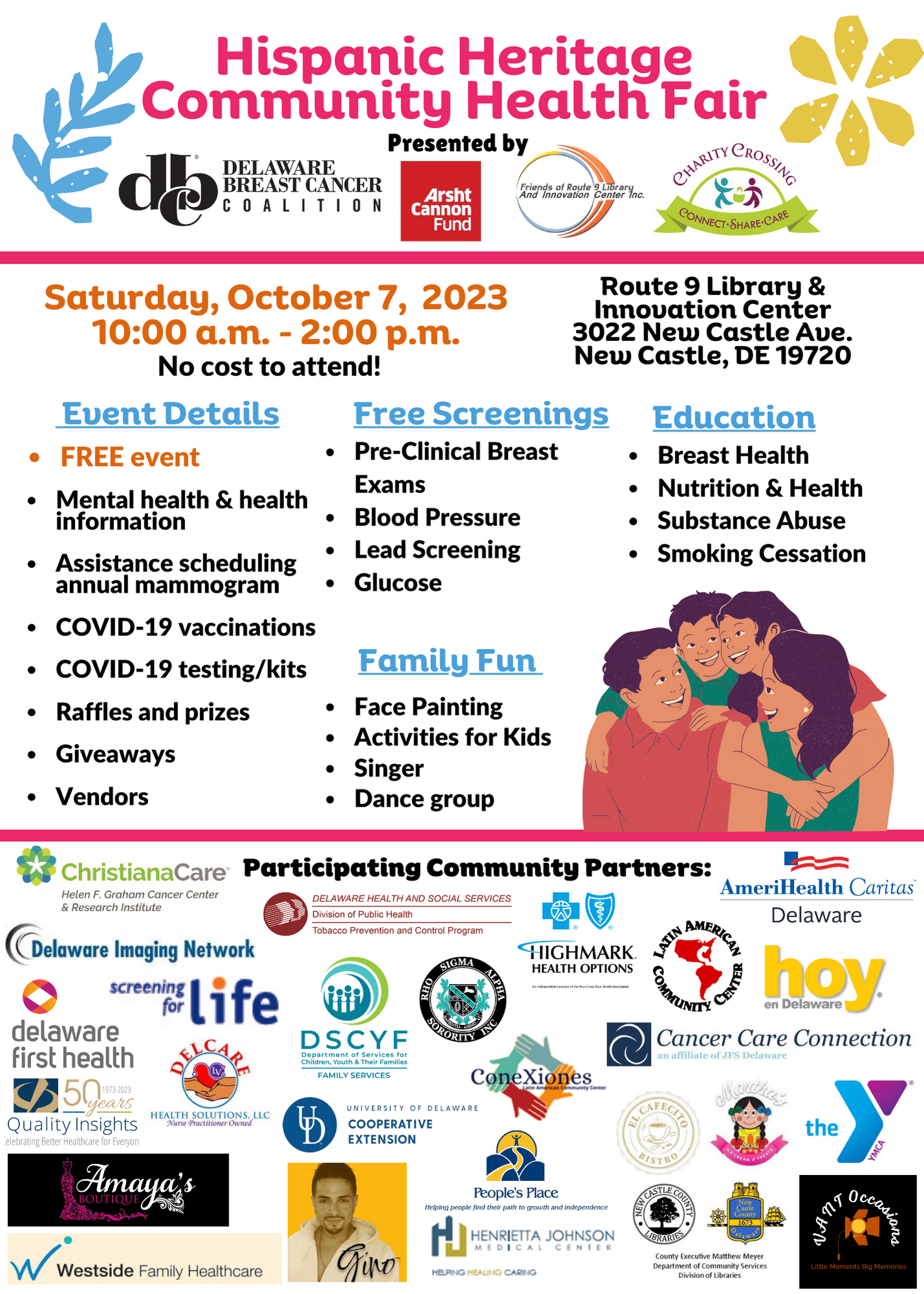 Hispanic Heritage Month Community Health Fair – Delaware Breast Cancer ...