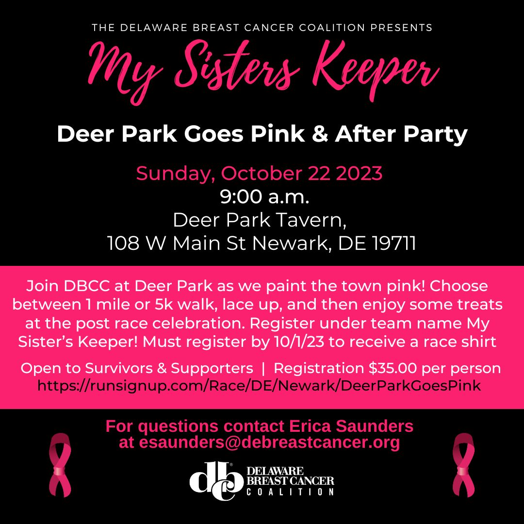 My Sisters Keeper Deer Park Goes Pink & After Party! – Delaware Breast ...