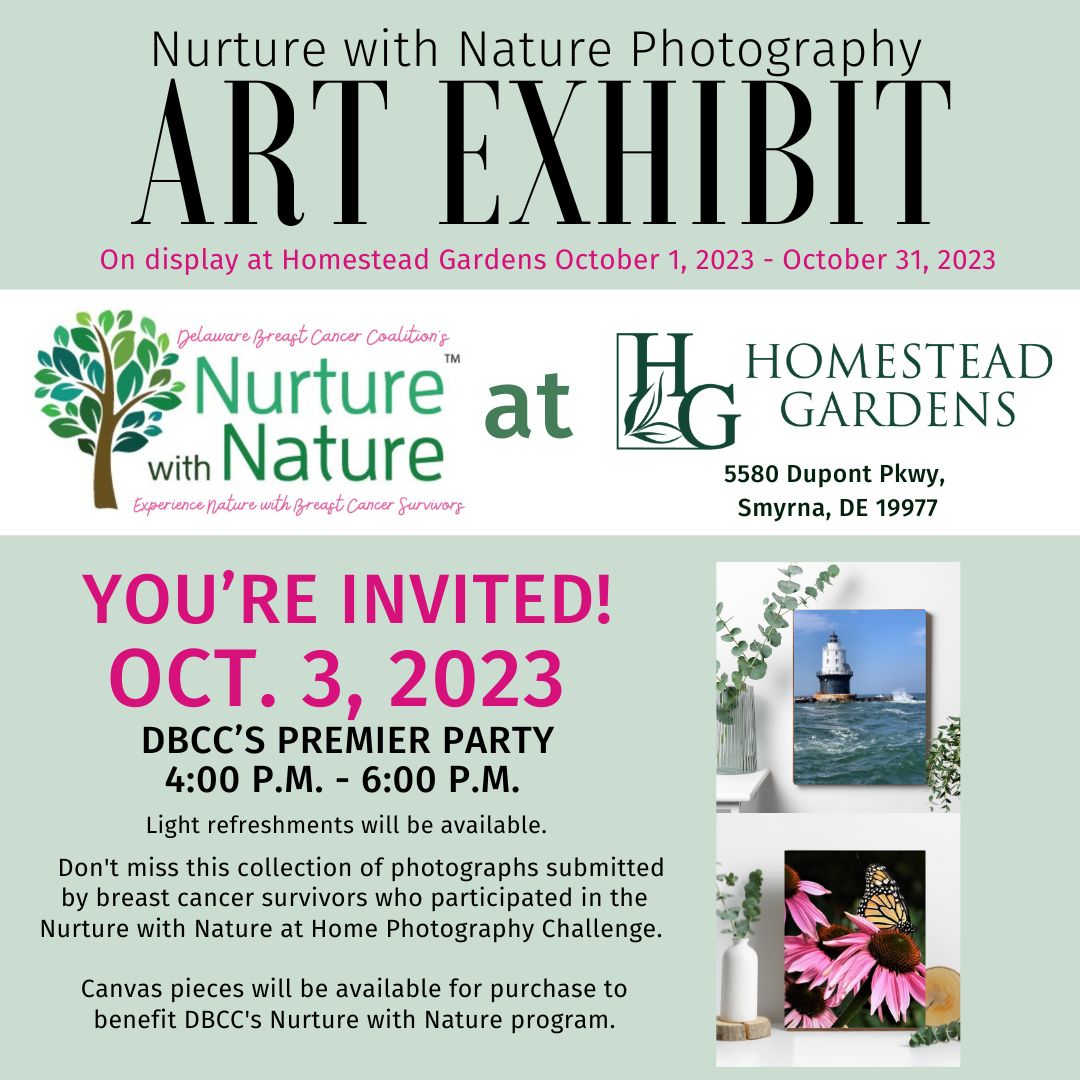 Nurture with Nature Art Exhibit Premier Party – Delaware Breast Cancer ...