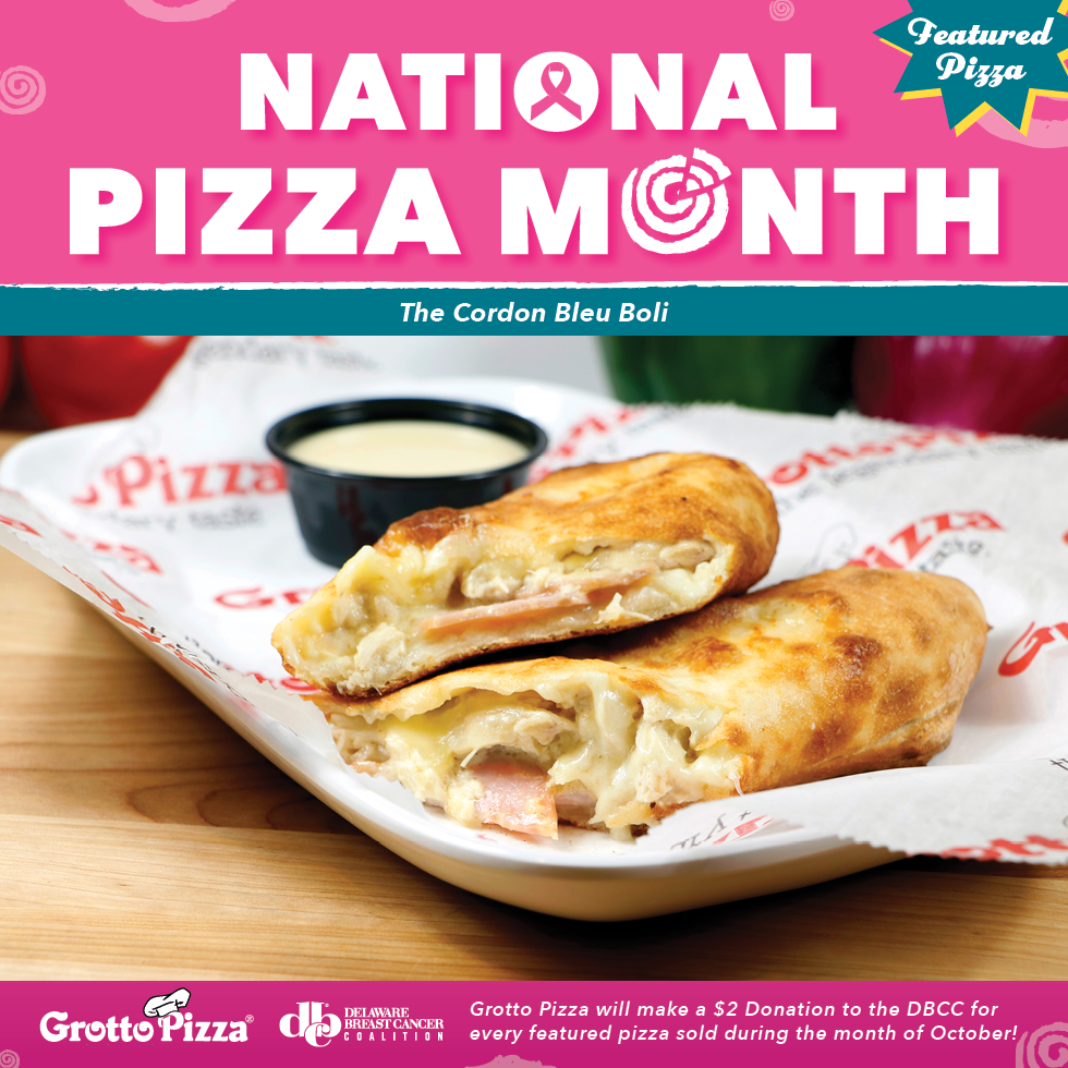 Partnership: Grottos Pizza National Pizza & Breast Cancer Awareness ...