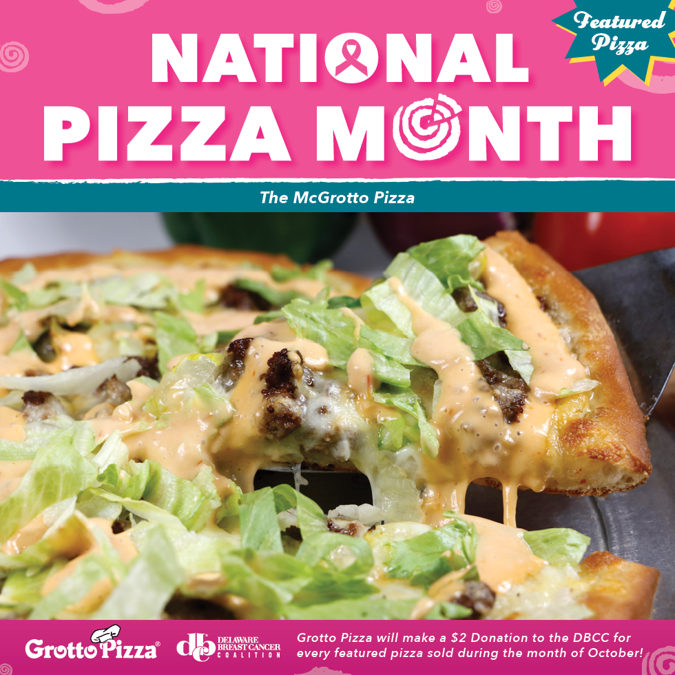 Partnership: Grottos Pizza National Pizza & Breast Cancer Awareness ...