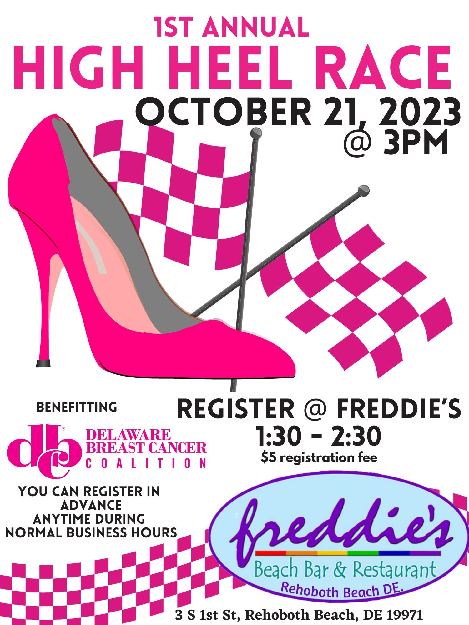 1st Annual High Heel Race at Freddie’s to benefit DBCC! – Delaware ...
