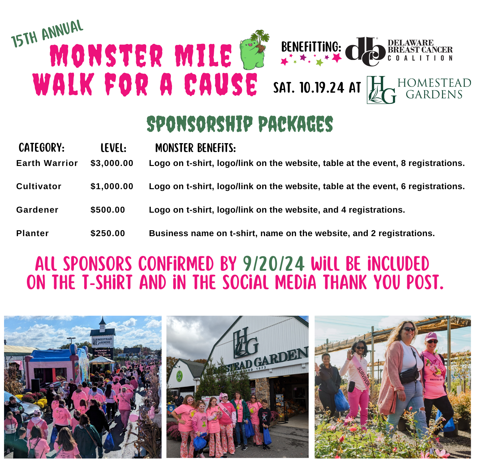 DBCC’s Monster Mile Walk for a Cause – Delaware Breast Cancer Coalition