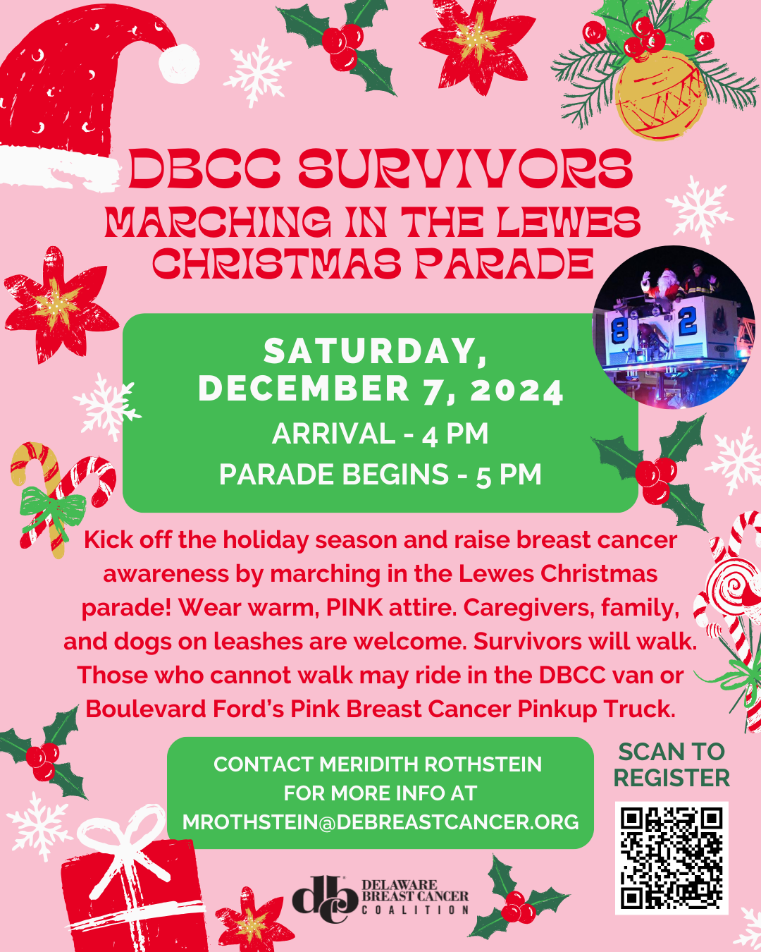 DBCC Survivors Marching in the Lewes Christmas Parade! – Delaware ...
